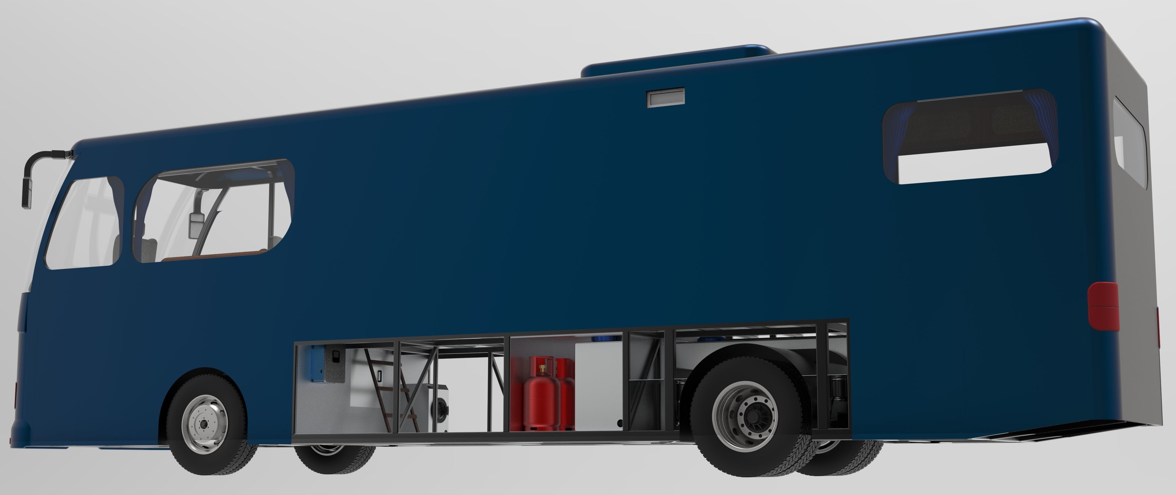 3D model Caravan bus VR / AR / low-poly | CGTrader