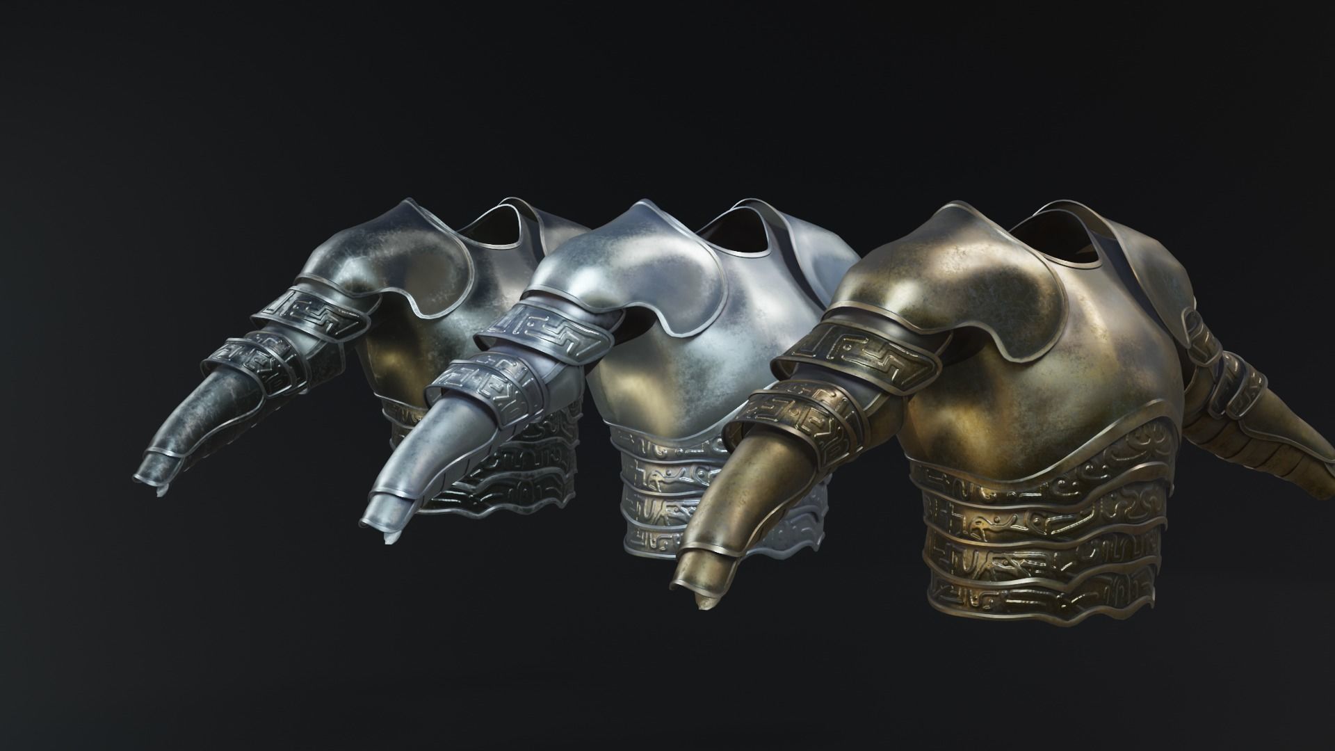 3D model low poly battle armor VR / AR / low-poly | CGTrader