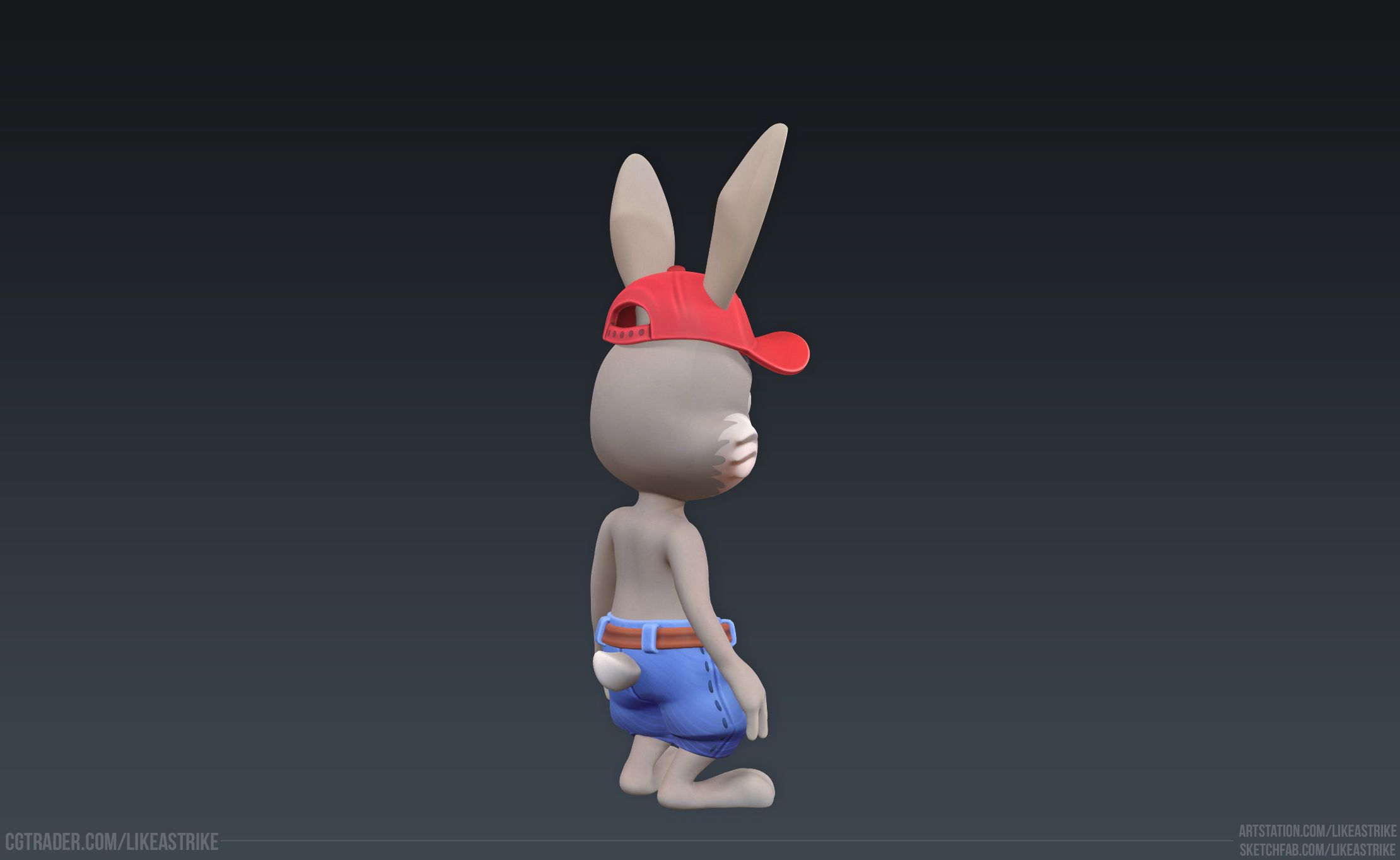 3D model Bunny Modular Rigged Animated VR / AR / low-poly | CGTrader