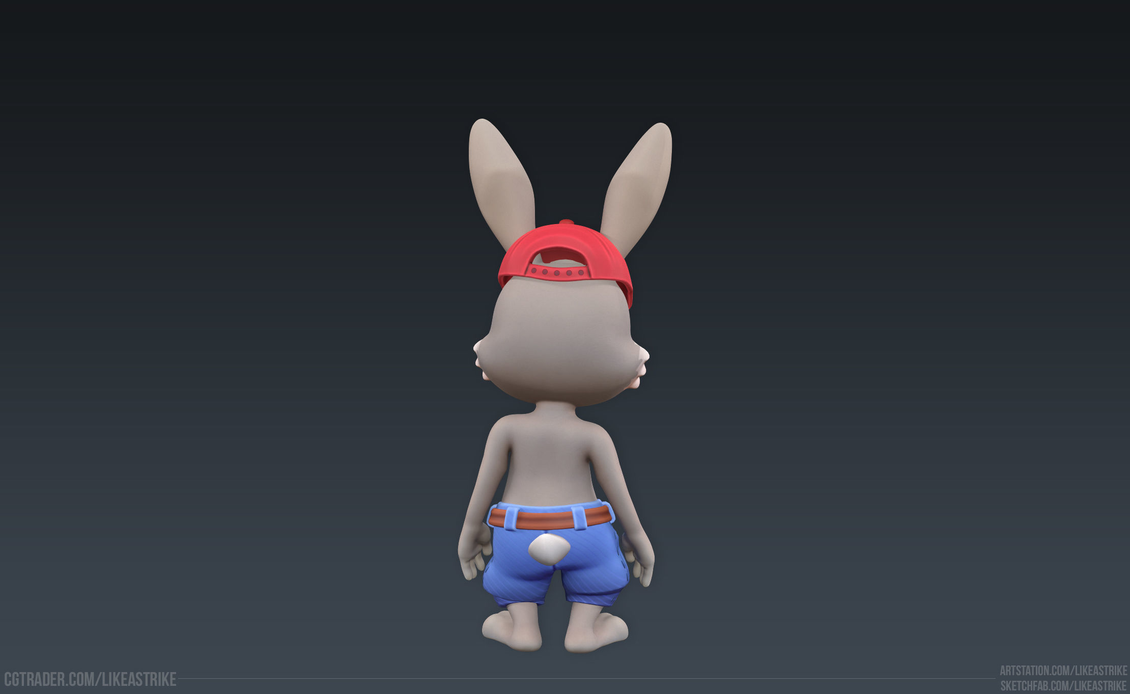 3D model Bunny Modular Rigged Animated VR / AR / low-poly | CGTrader