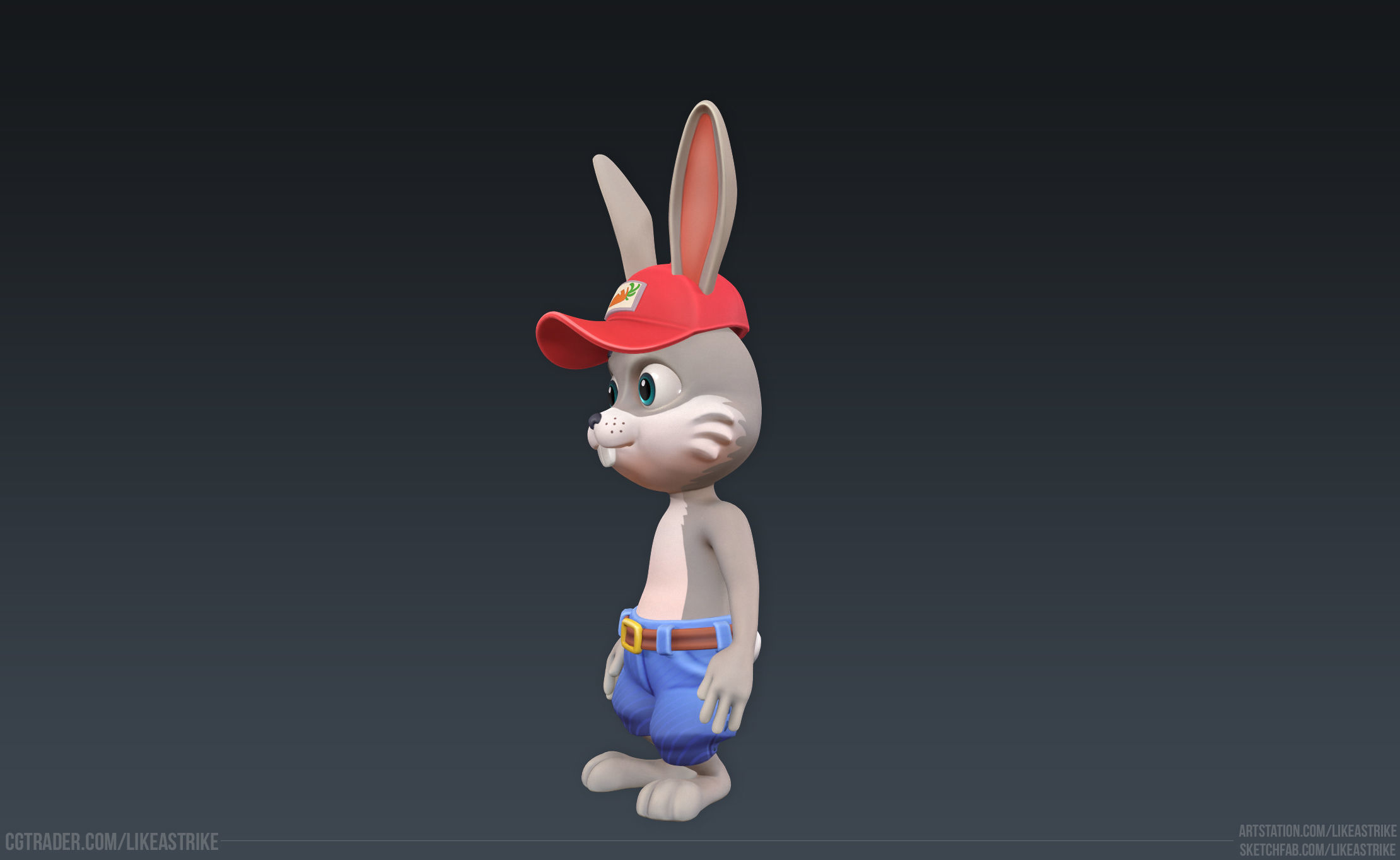 3D model Bunny Modular Rigged Animated VR / AR / low-poly | CGTrader