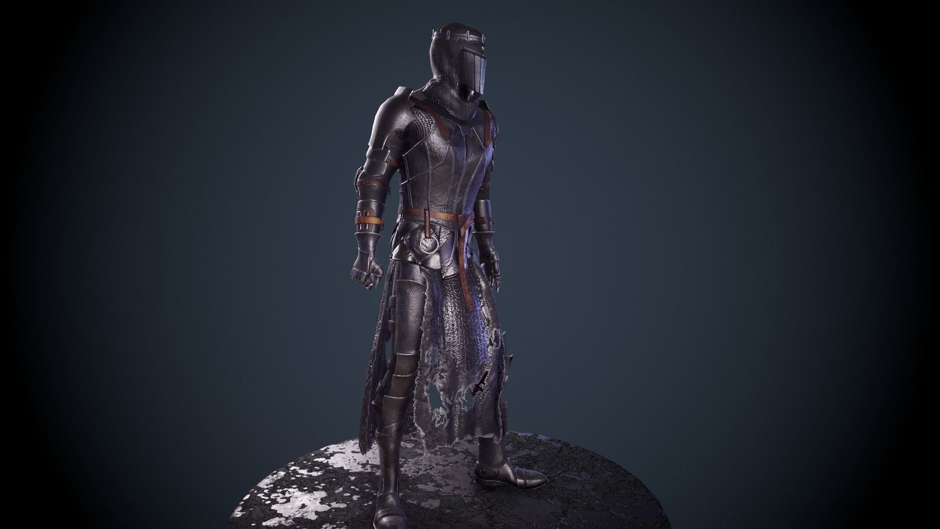 3D model Medieval death knight VR / AR / low-poly | CGTrader