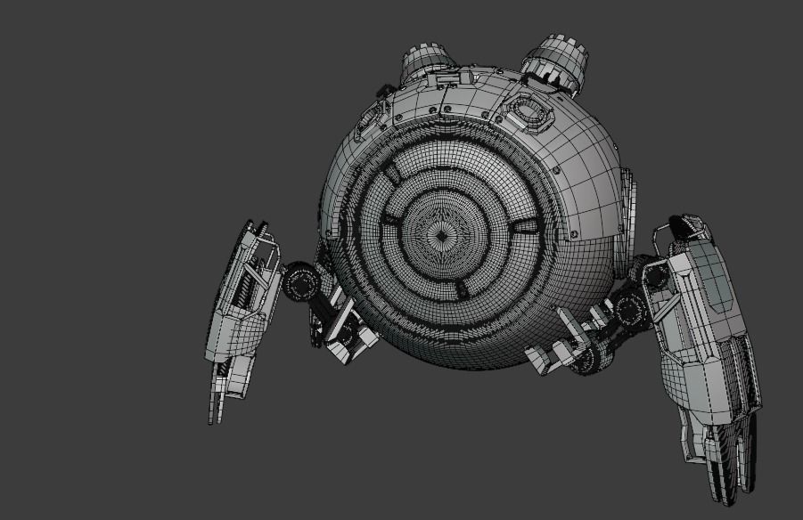 Sci Fi Ball robot model compact robot robot 3d model 3D model | CGTrader