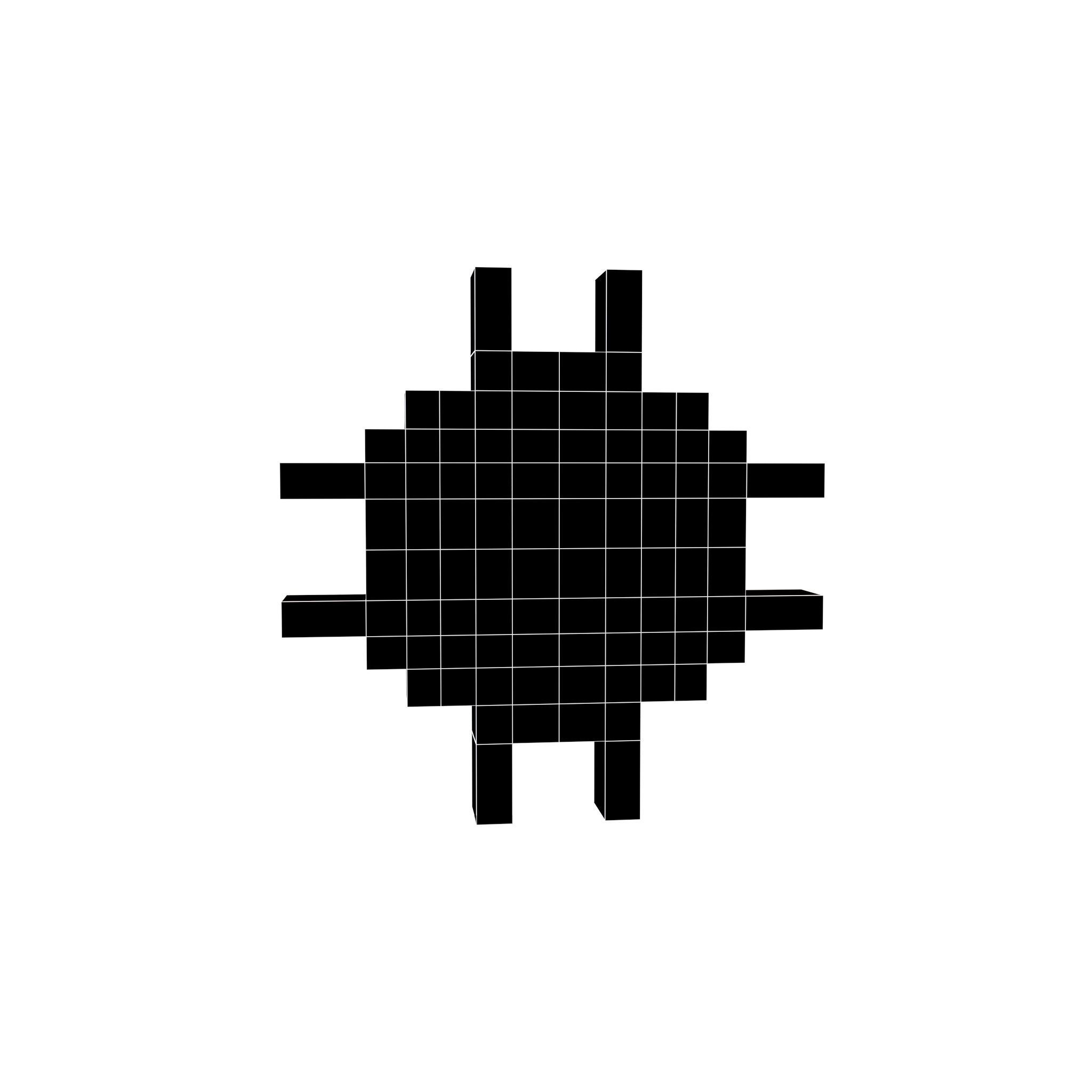 3D model Pixel Sun v1 002 VR / AR / low-poly | CGTrader