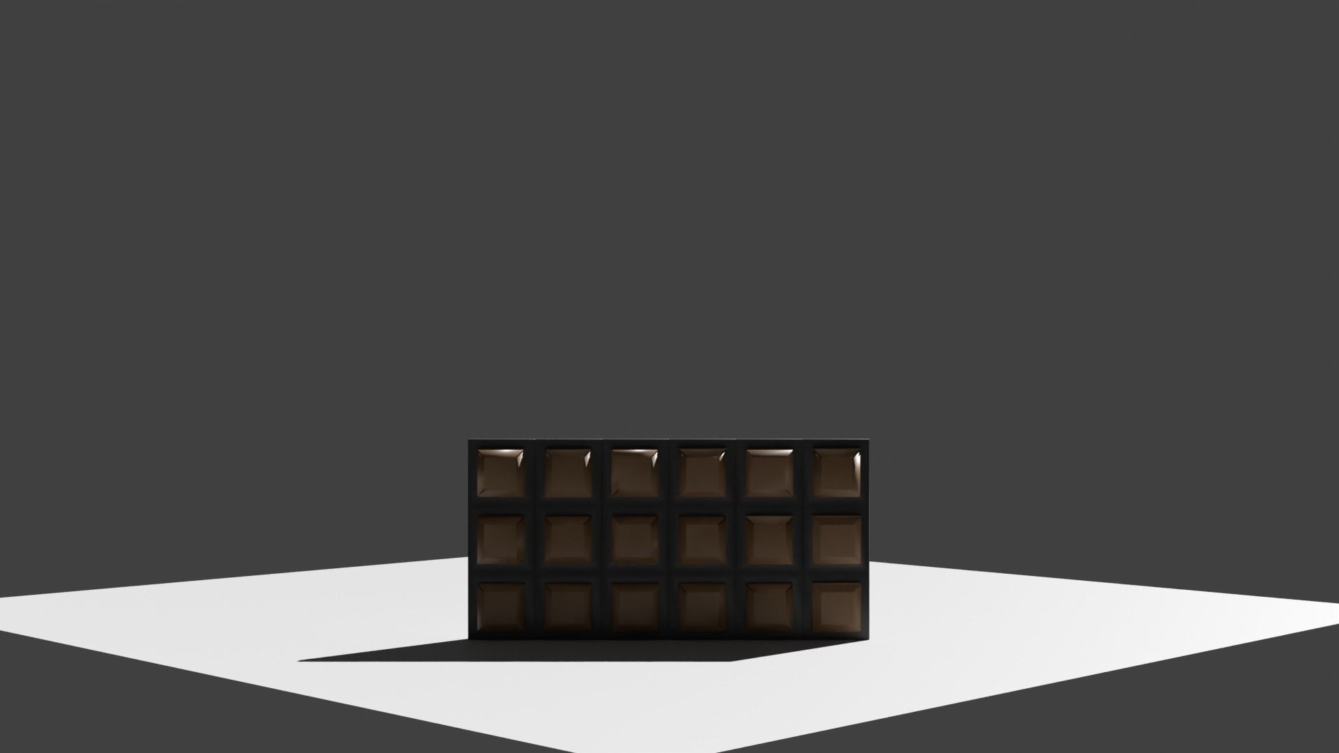 3D model Square Mold Dark Chocolate VR / AR / low-poly | CGTrader
