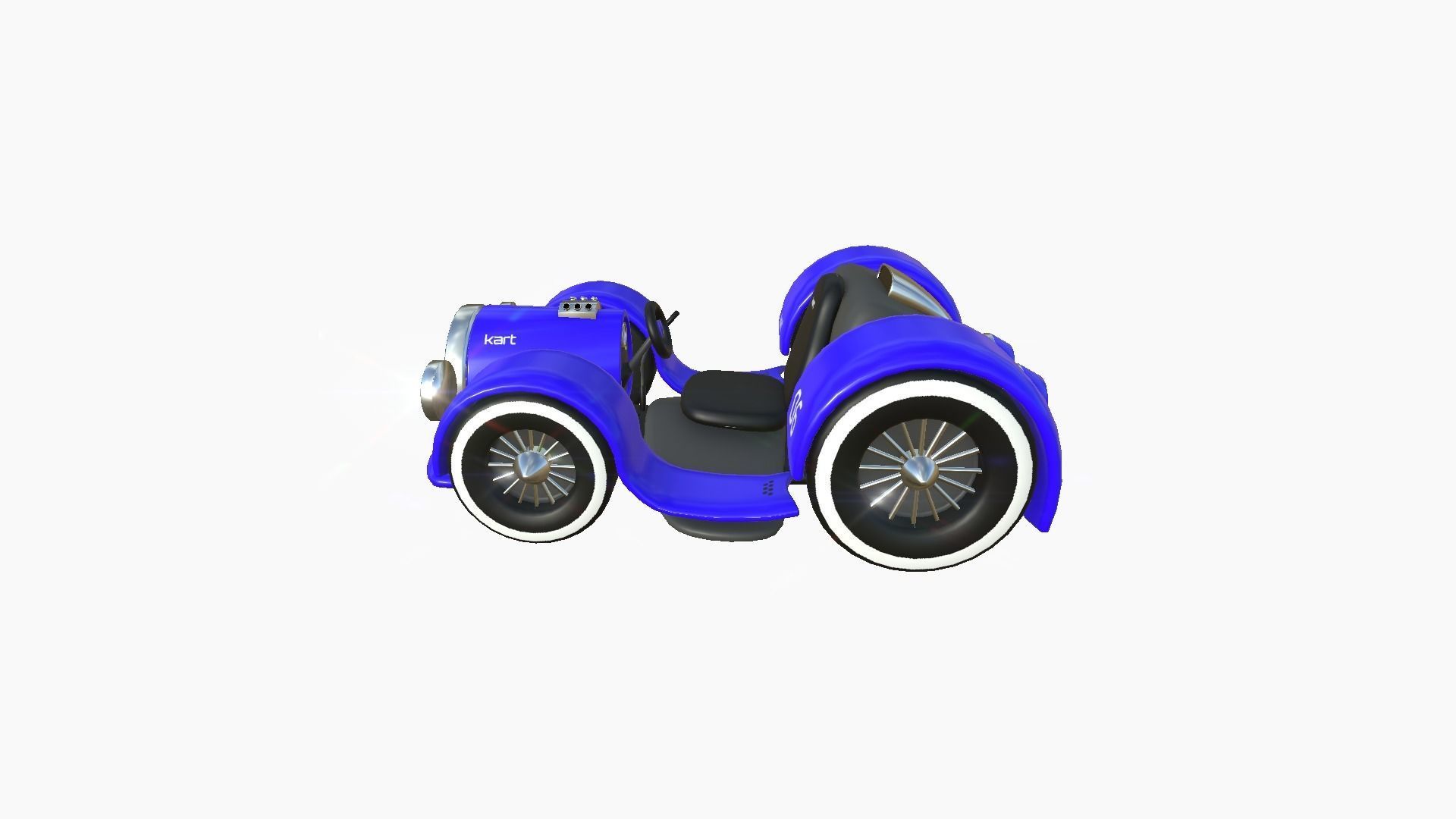 10 Cartoon Karts Blue Collection - Vehicle Racing Design | CGTrader
