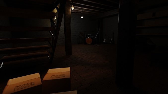 Basement Band 3D model | CGTrader