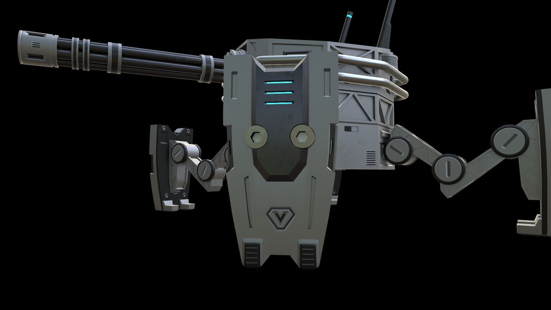 3D model Spider Mech VR / AR / low-poly | CGTrader