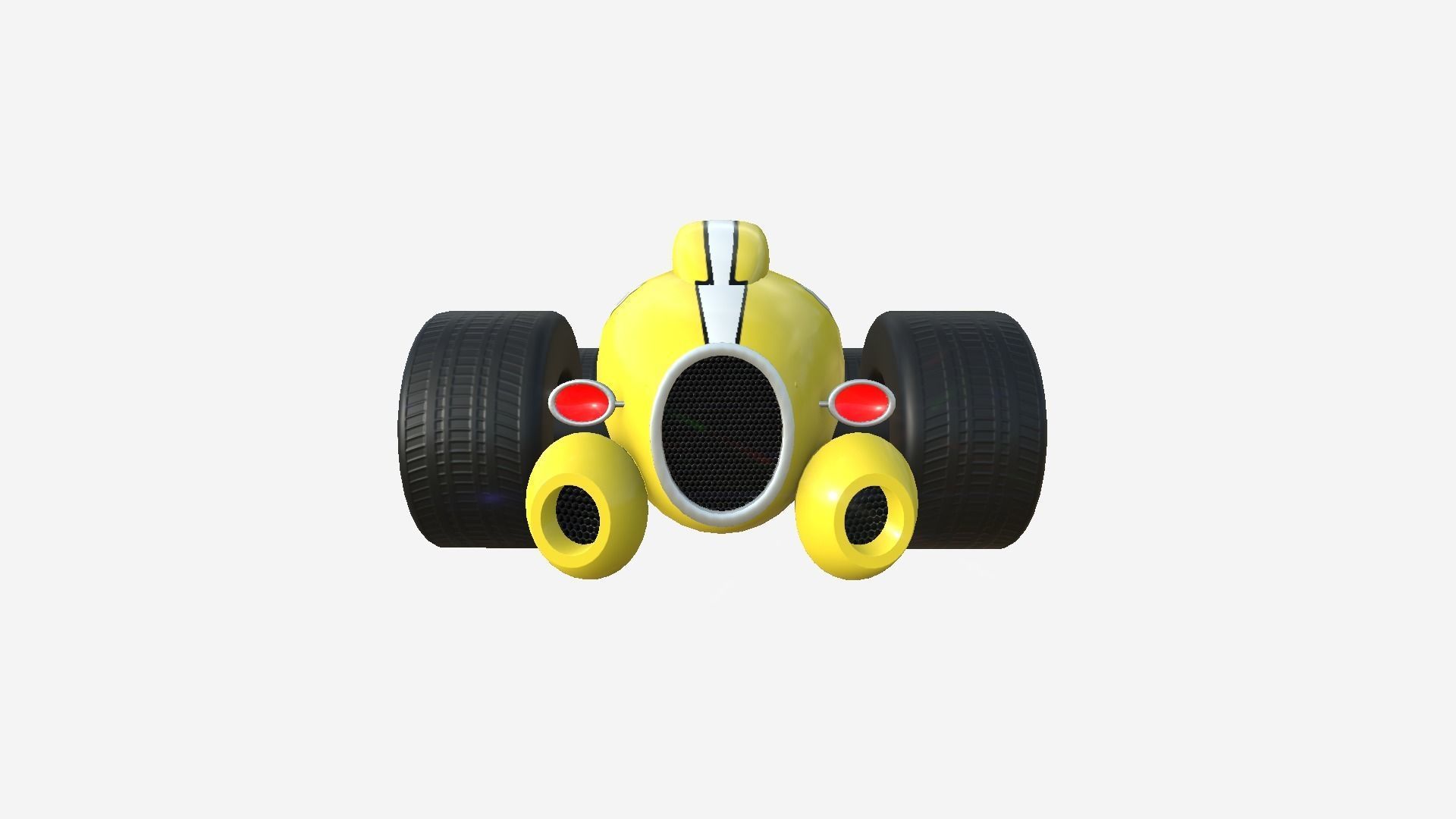 10 Cartoon Karts Yellow Collection - Vehicle Racing Design | CGTrader