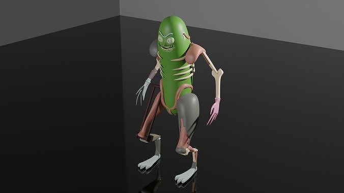 Pickle Rick 3D model | CGTrader