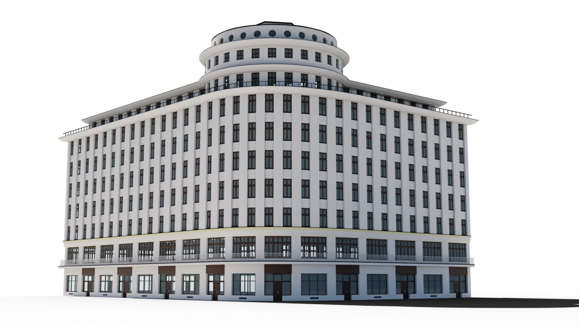 3D model Eastern European Building 002 VR / AR / low-poly | CGTrader