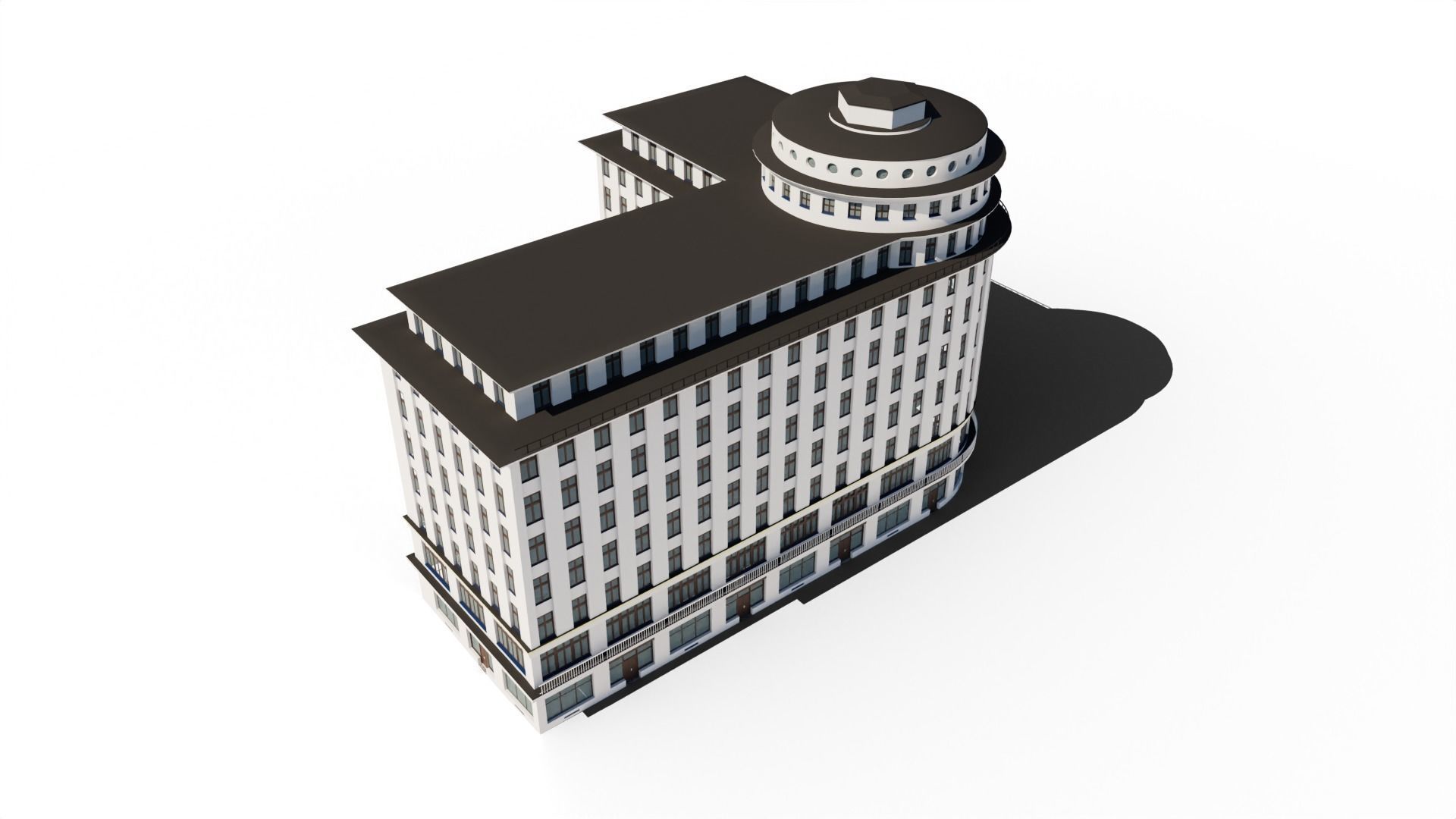 3D model Eastern European Building 002 VR / AR / low-poly | CGTrader