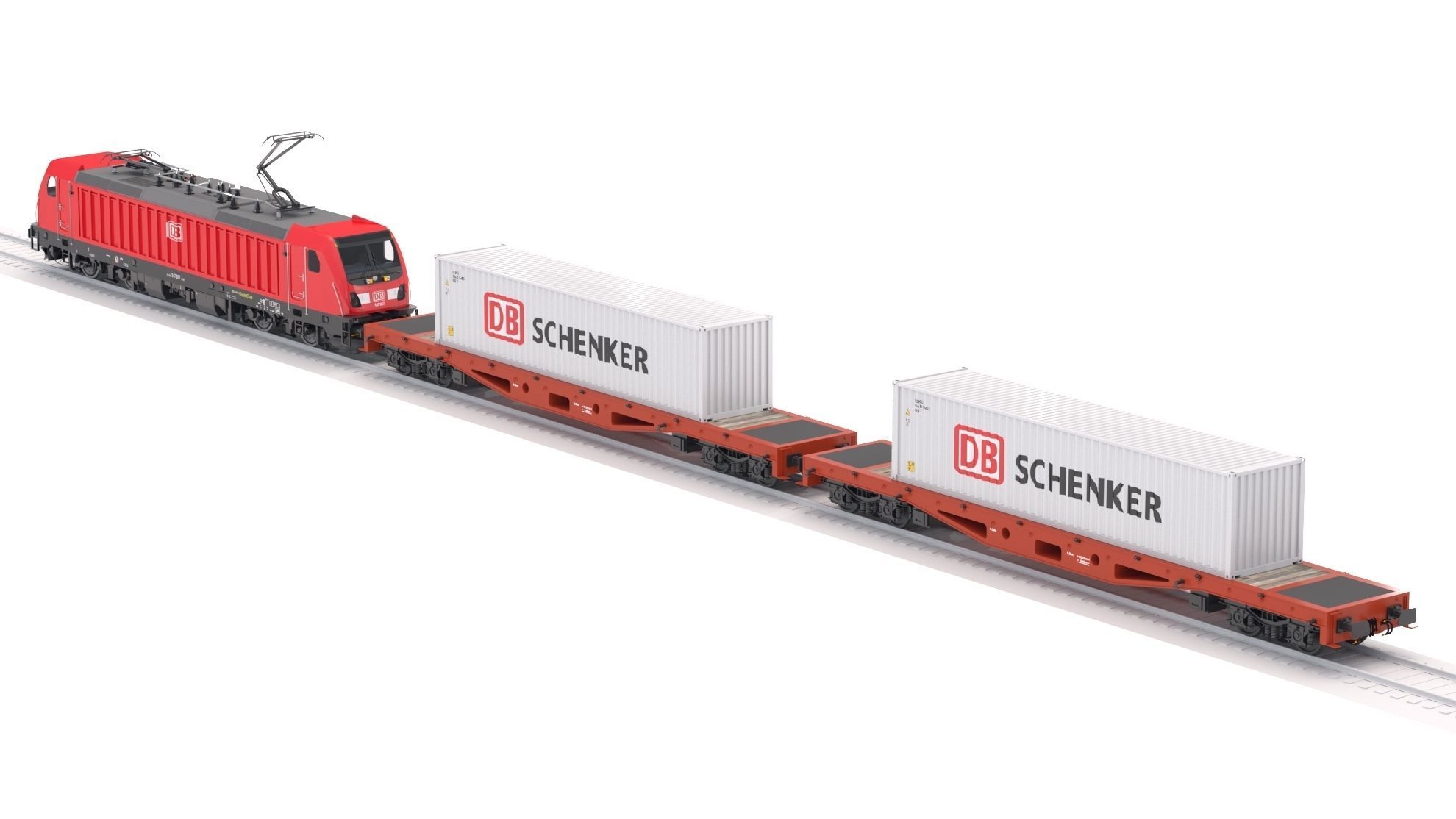 Bombardier TRAXX AC3 DB Cargo 3D model | CGTrader