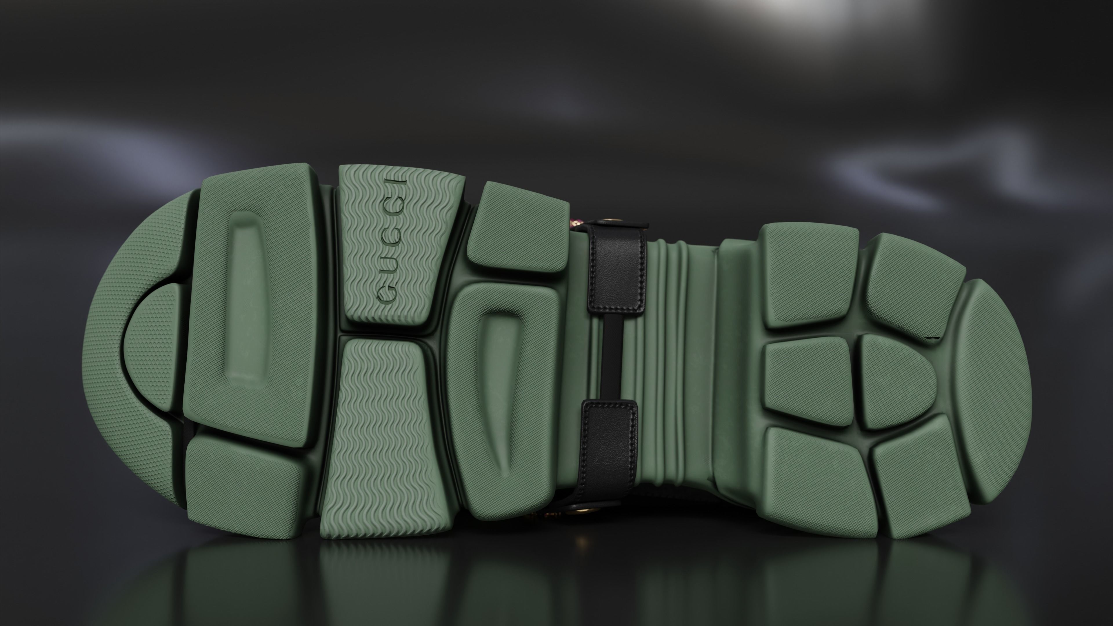 3D model Gucci Flashtrack sneaker VR / AR / low-poly | CGTrader