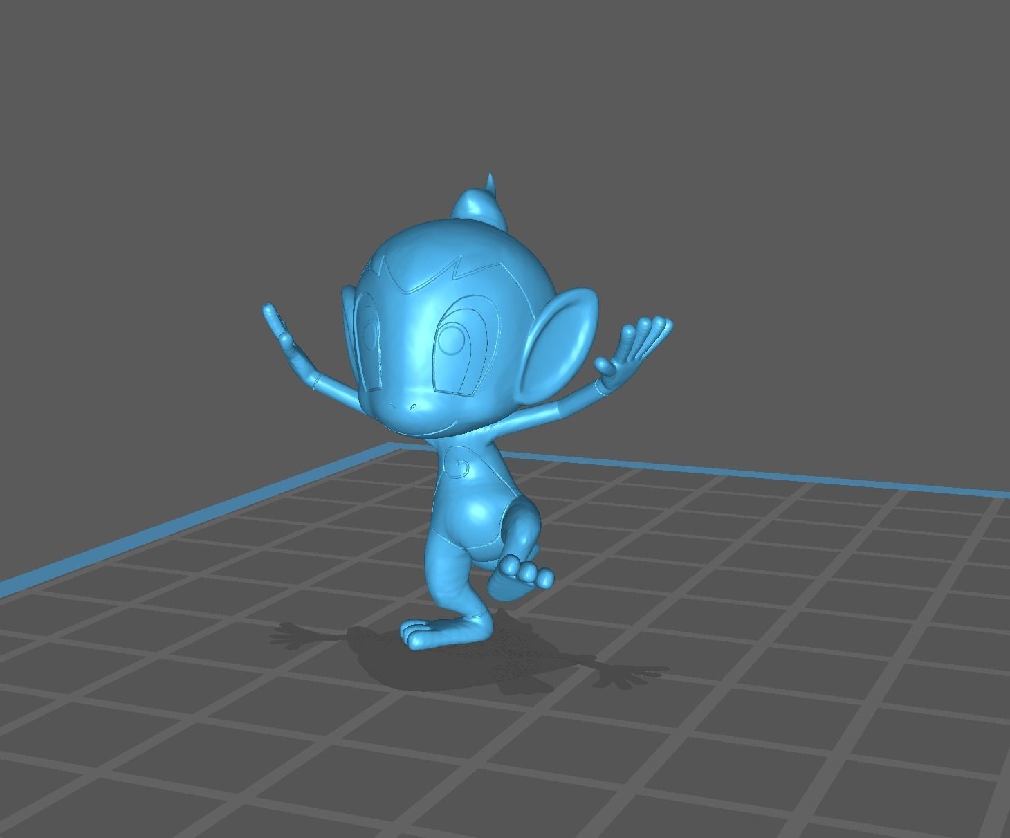 Chimchar Monferno and Infernape 3D print model 3D model 3D printable ...