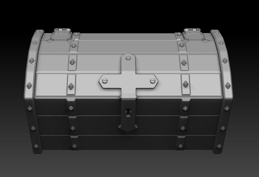 3D model 3D LOW POLY STYLIZED CRUSADER CHEST MODELLING VR / AR / low ...