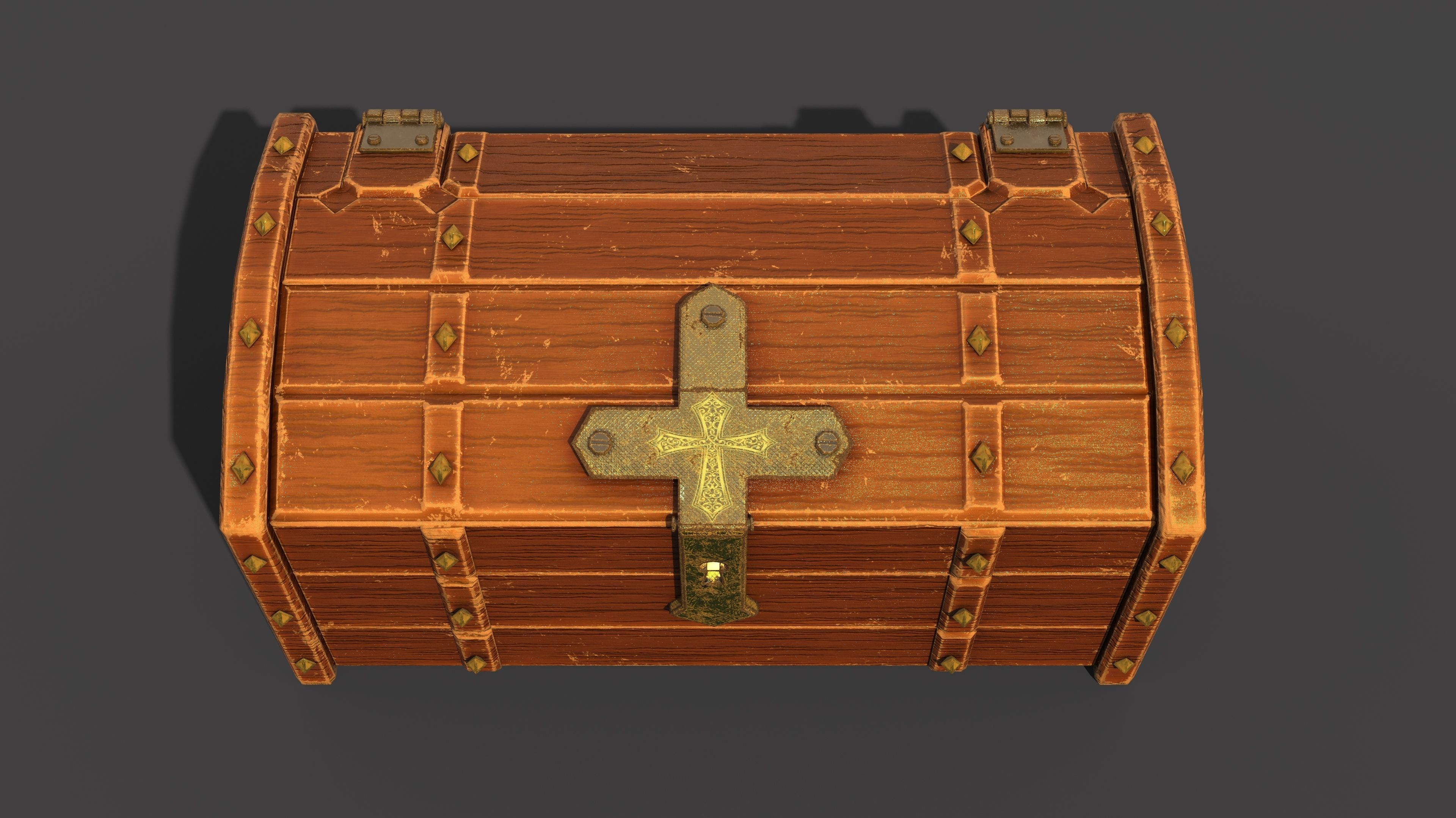 3D model 3D LOW POLY STYLIZED CRUSADER CHEST MODELLING VR / AR / low ...