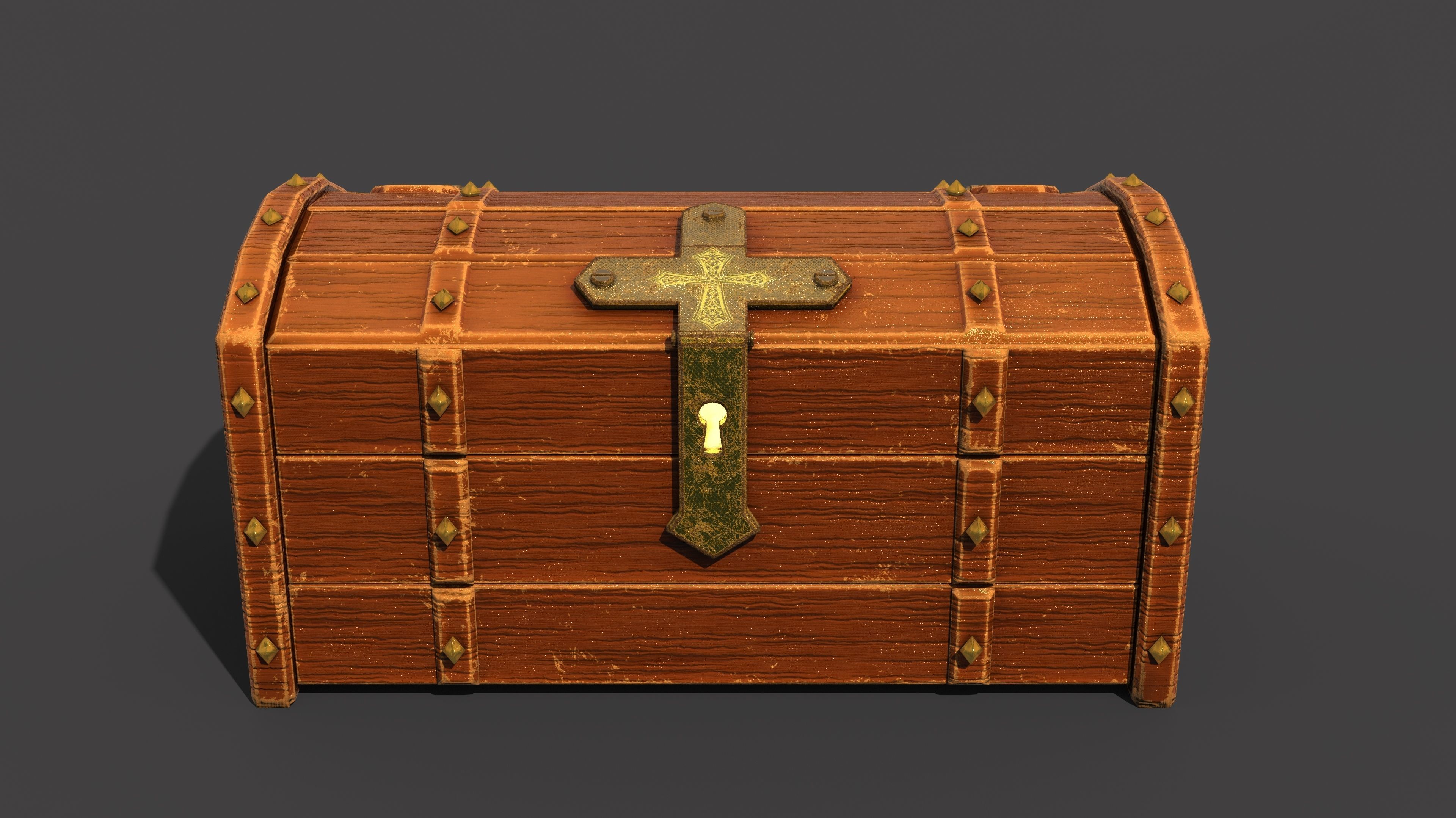 3D model 3D LOW POLY STYLIZED CRUSADER CHEST MODELLING VR / AR / low ...