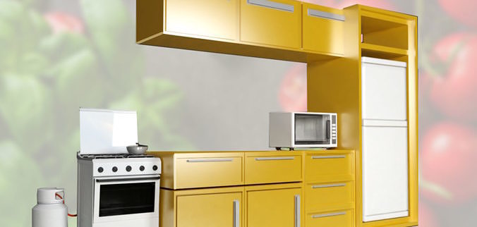 Homemade kitchen 3D model | CGTrader