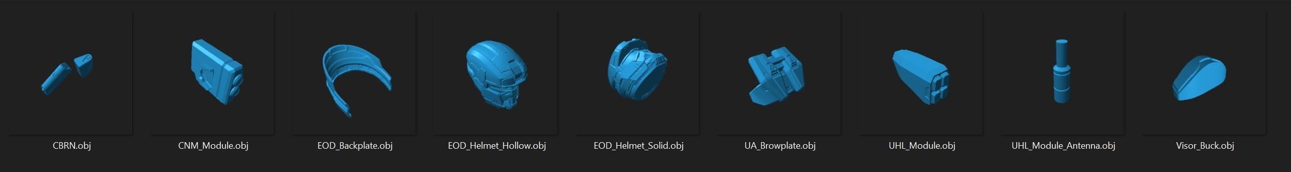 EOD helmet 3D print file 3D model 3D printable | CGTrader
