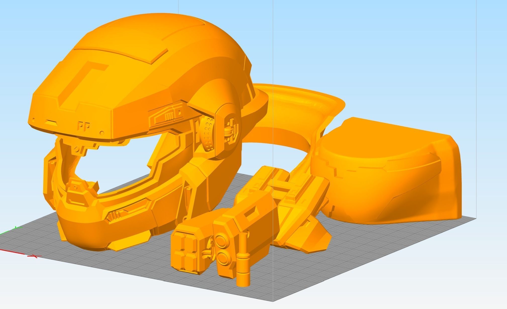 Grenadier helmet 3D print file 3D model 3D printable | CGTrader