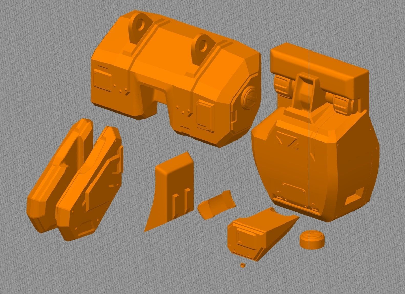 Grenadier Backpack 3D model 3D printable | CGTrader