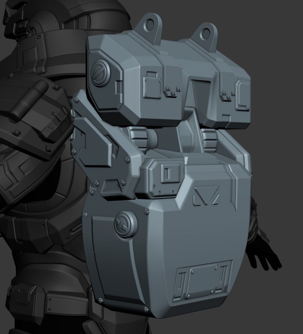 Grenadier Backpack 3D model 3D printable | CGTrader