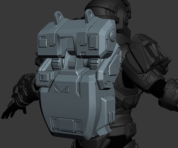 Grenadier Backpack 3D model 3D printable | CGTrader