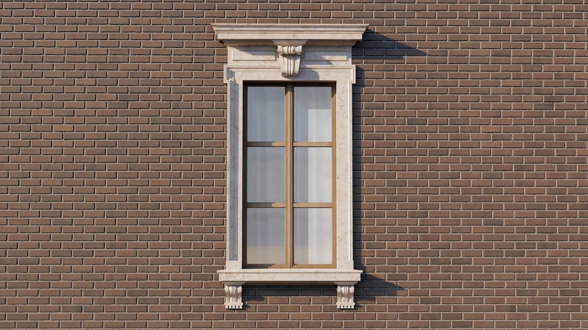 Classic window frame 3D model | CGTrader