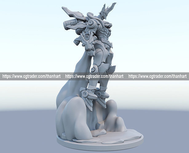 Sett Mecha Kingdom 3D print model League of Legends 3D model 3D ...