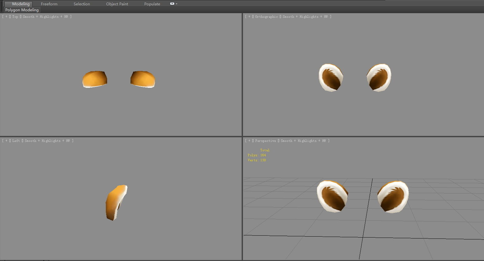 3D model Cartoon raccoon ears - head decoration VR / AR / low-poly ...