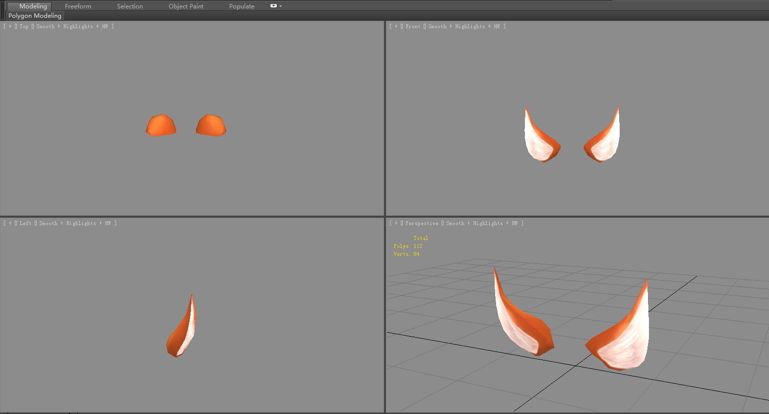 3D model Cartoon fox ears - head decoration VR / AR / low-poly | CGTrader