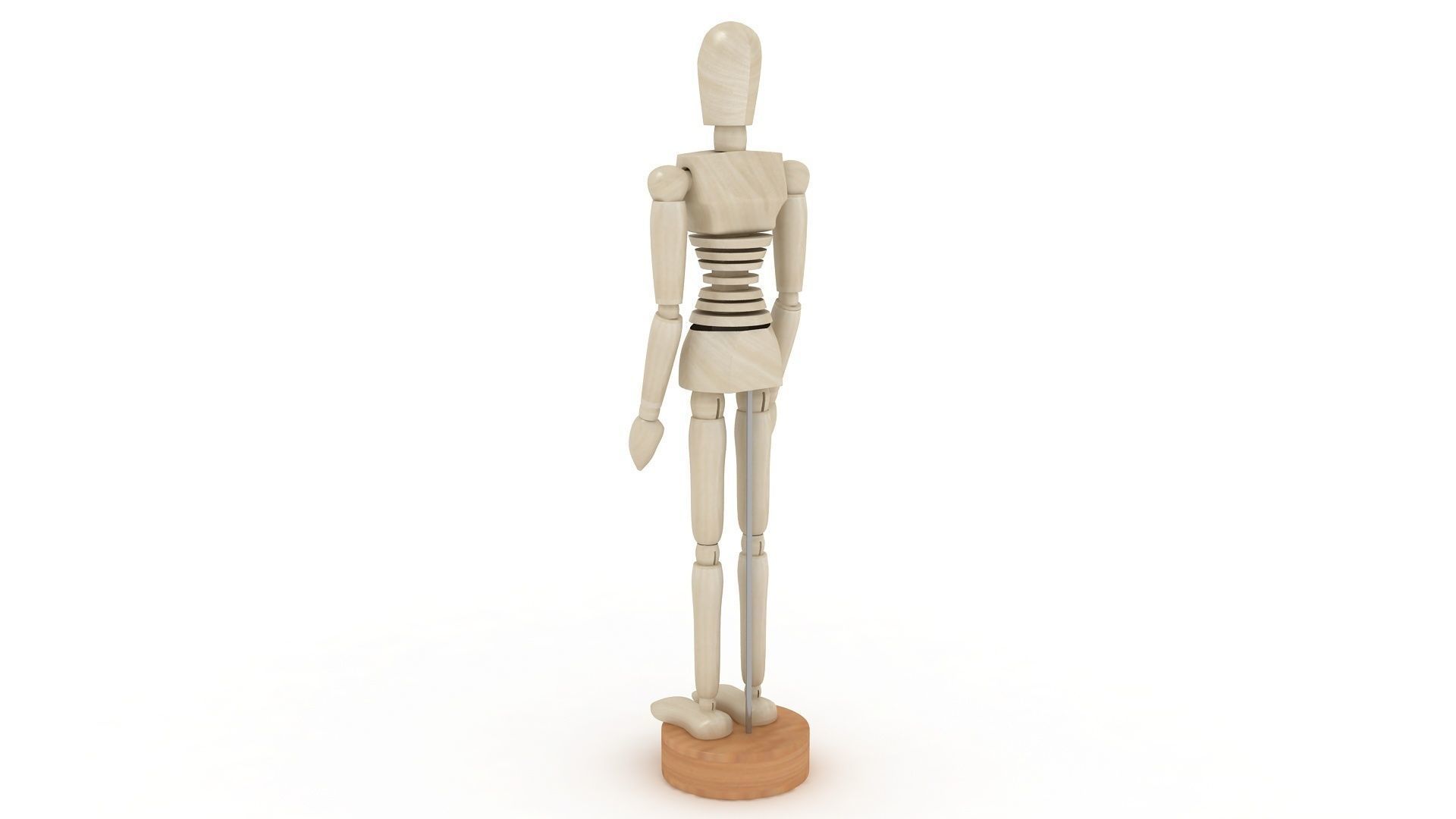 Wooden Manikin 3D model | CGTrader