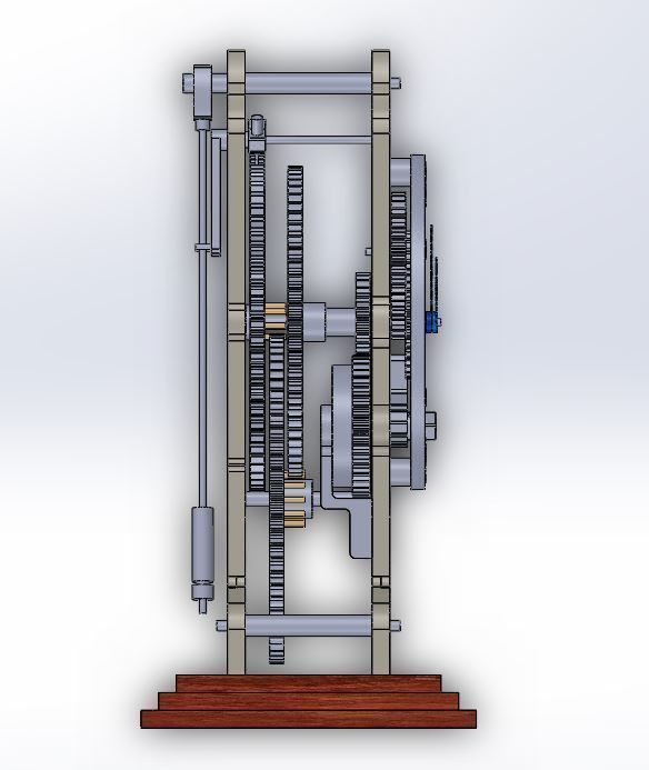 Gear Clock 3D model 3D printable | CGTrader