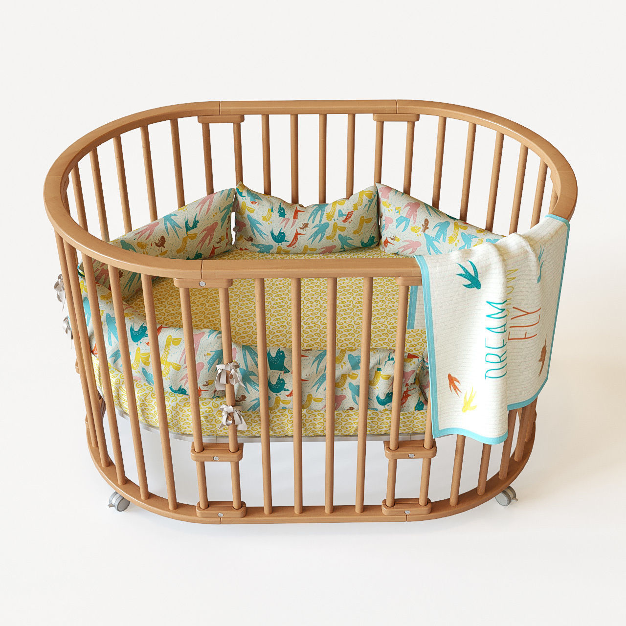 Round crib 3D model | CGTrader