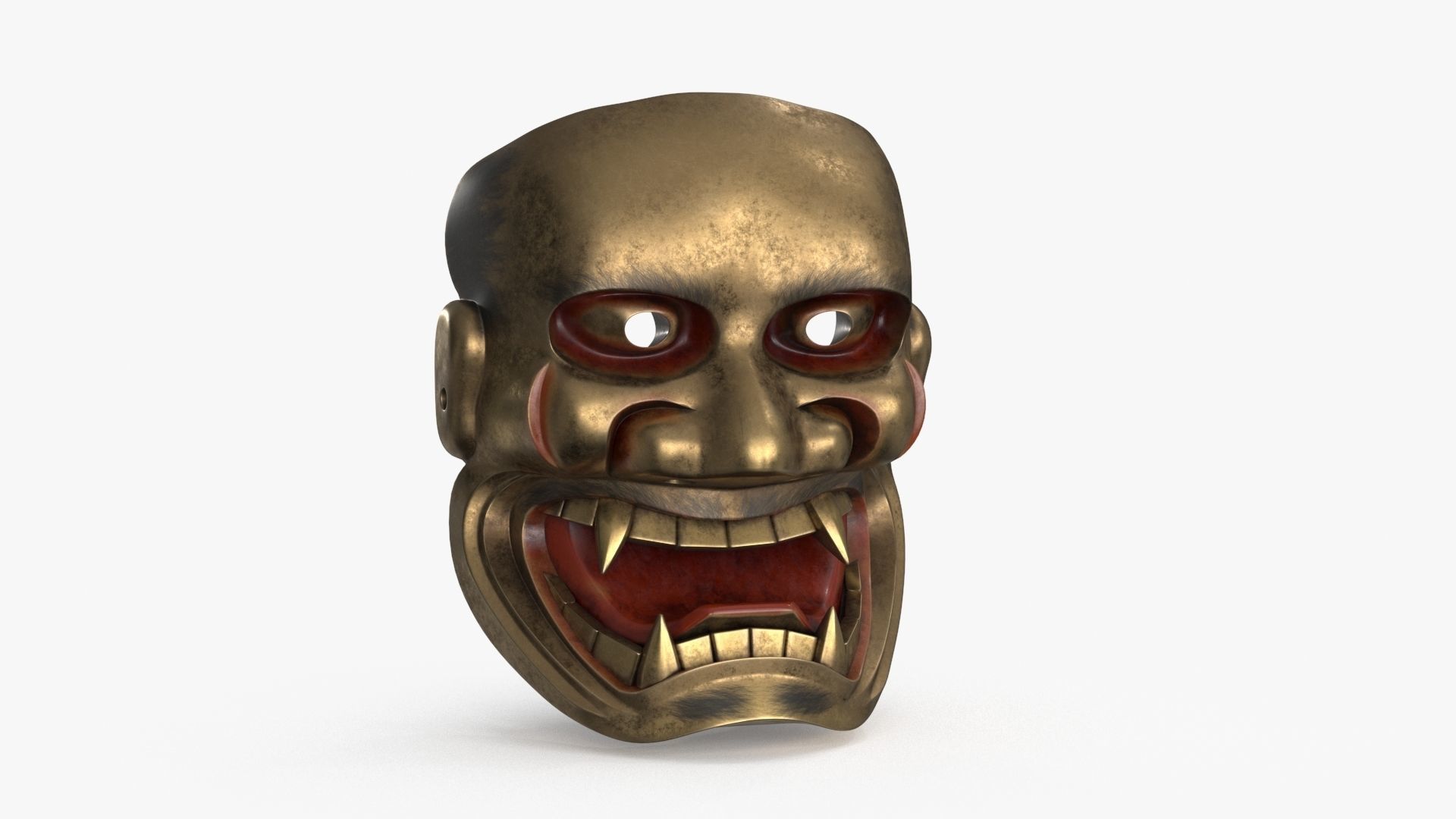 3D model Japanese Shishiguchi Mask VR / AR / low-poly | CGTrader