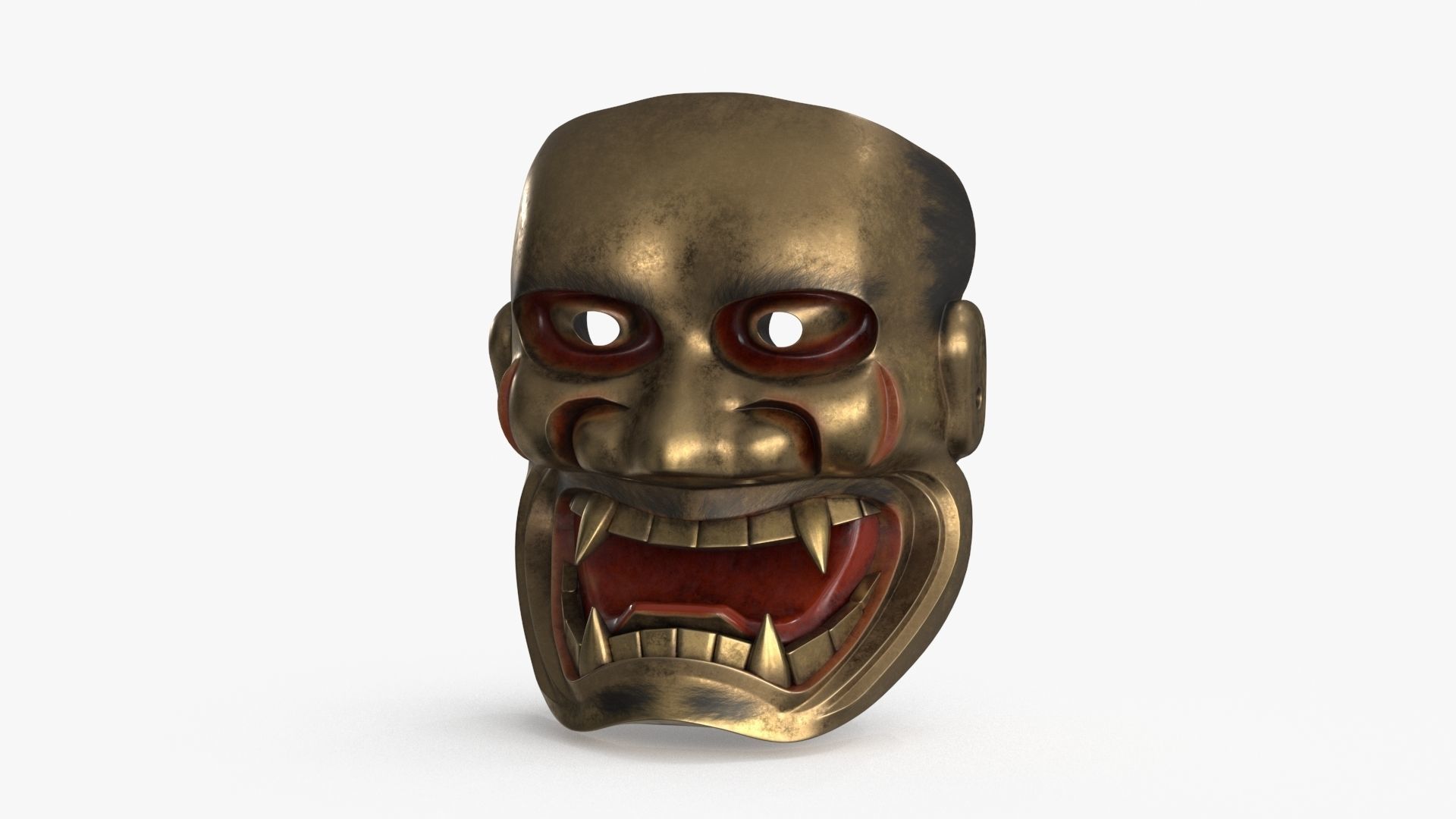3D model Japanese Shishiguchi Mask VR / AR / low-poly | CGTrader