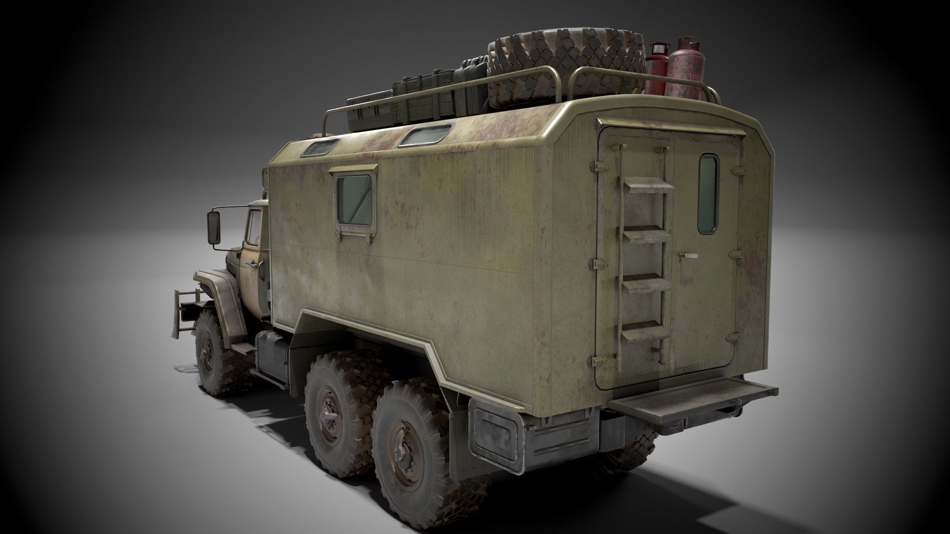 3D model ural with van VR / AR / low-poly | CGTrader