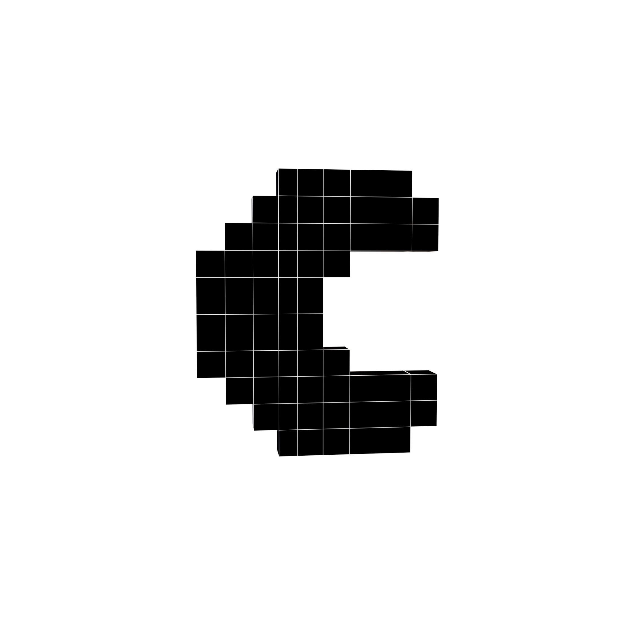 3D model Pixel Moon v1 002 VR / AR / low-poly | CGTrader