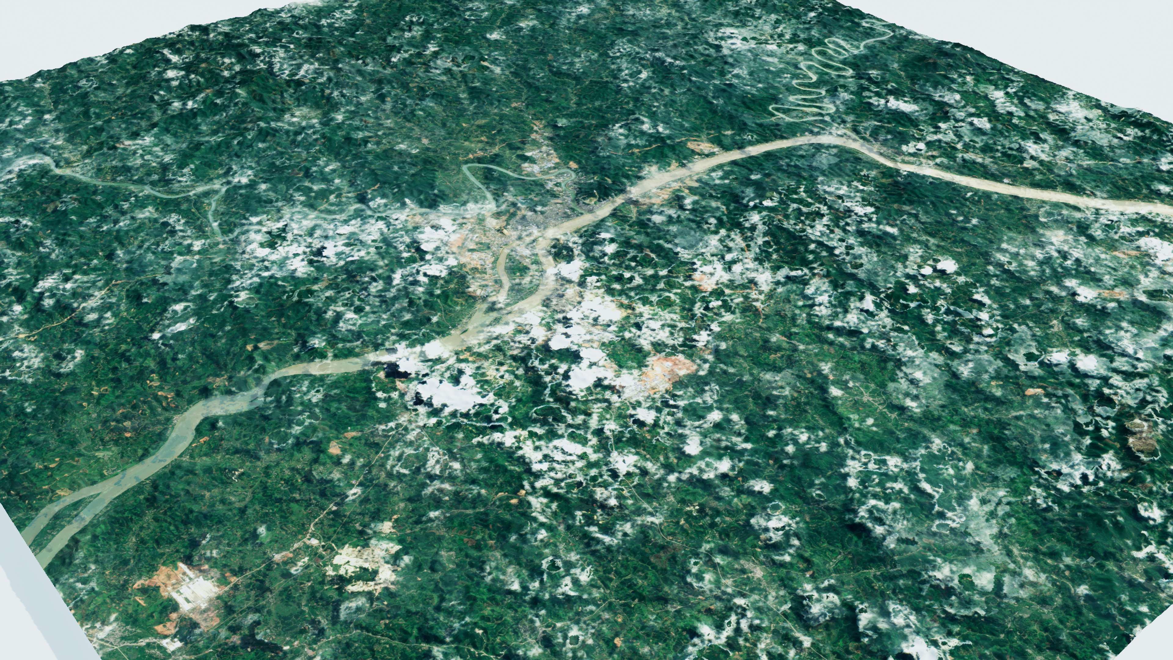 Wuzhou China City Landscape 3D Model 3D model | CGTrader