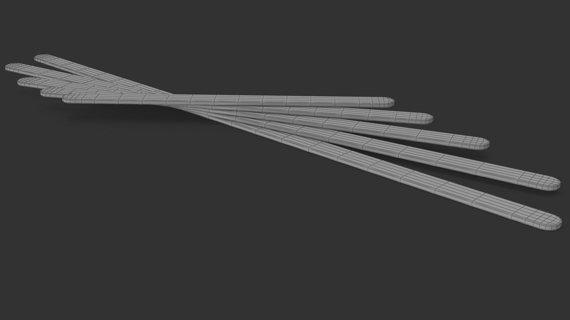 Wooden Coffee Stirrer 3D model | CGTrader
