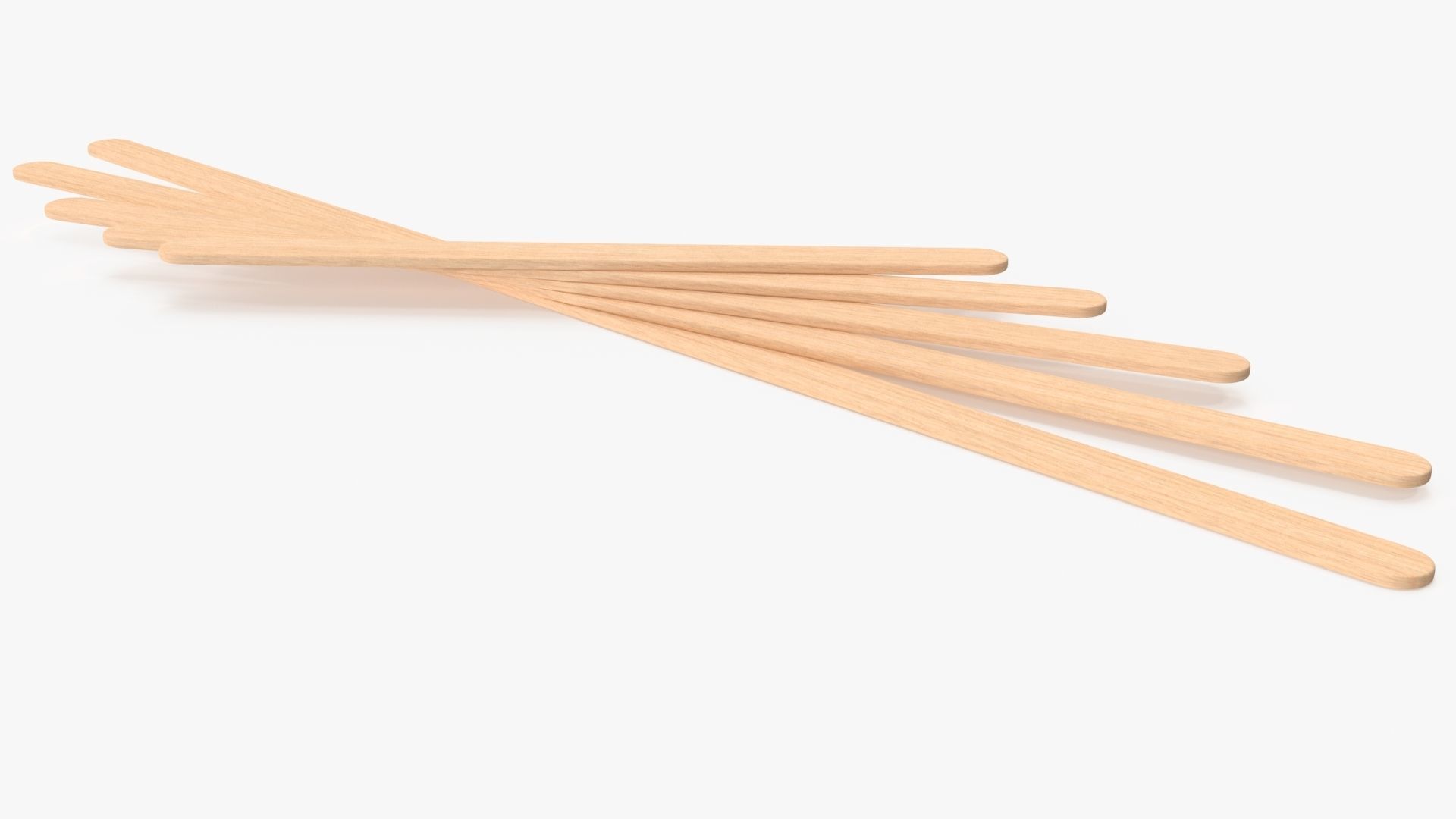Wooden Coffee Stirrer 3D model | CGTrader