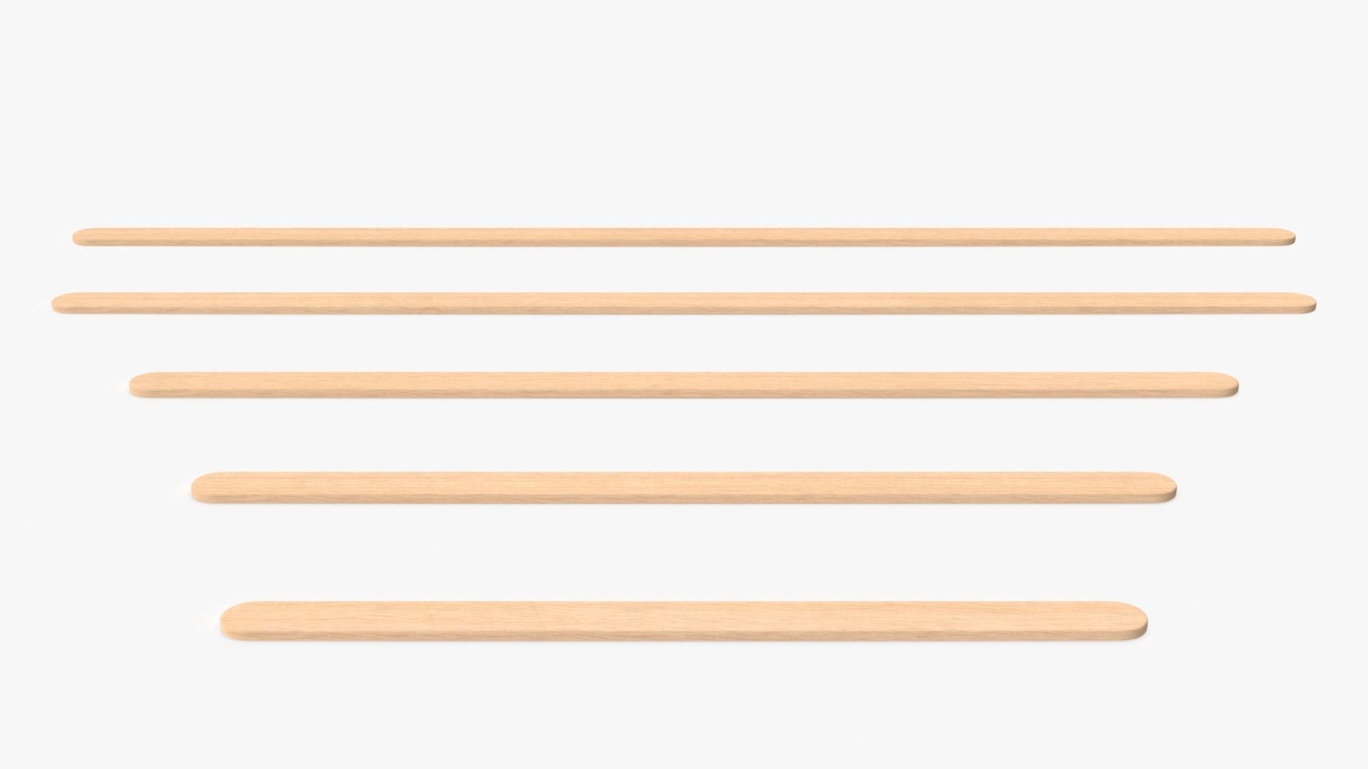 Wooden Coffee Stirrer 3D model | CGTrader