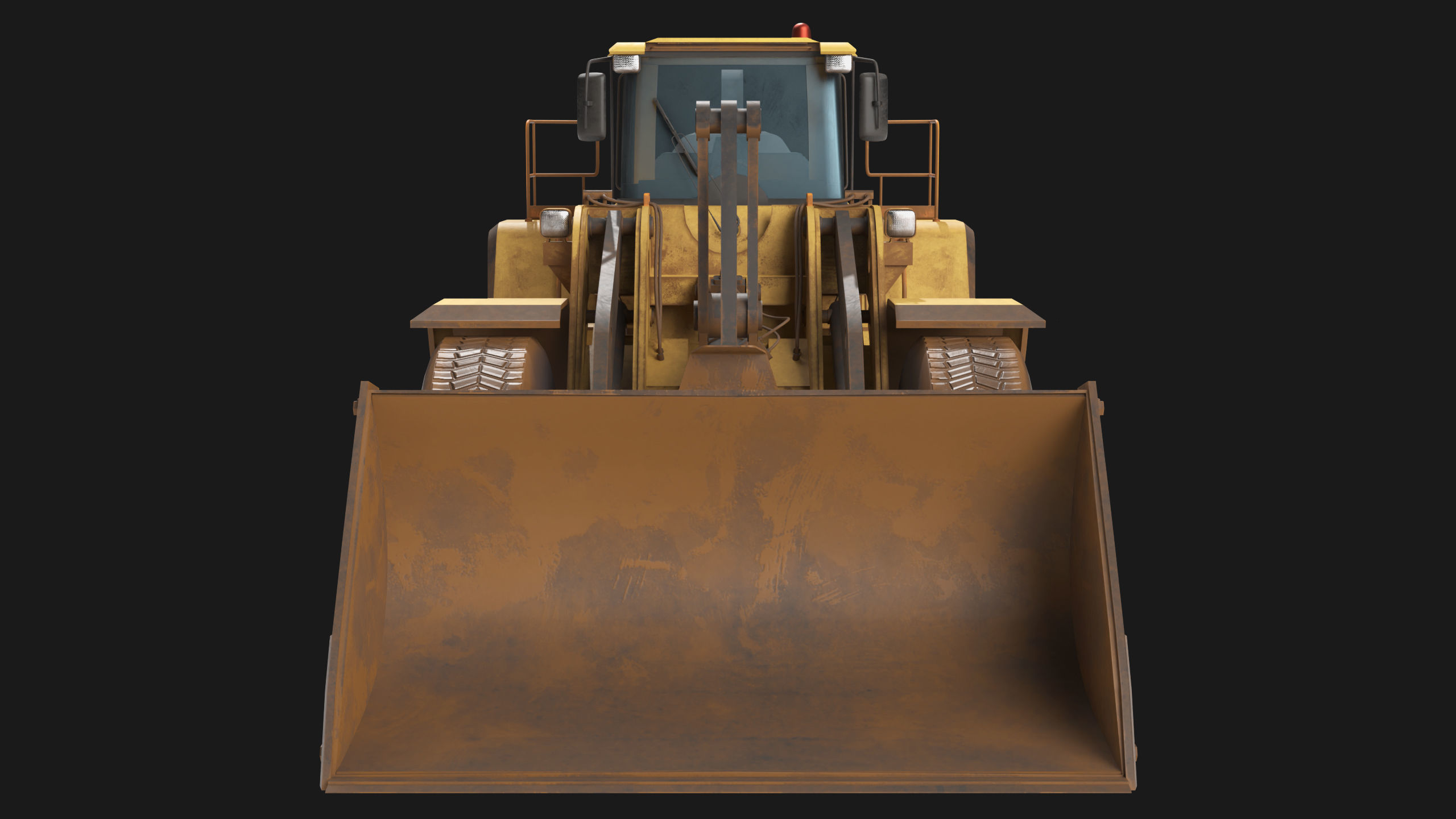 3D model Dirty Mining Truck 02 Wheel Loader All PBR Unity UE Textures VR / AR / low-poly | CGTrader