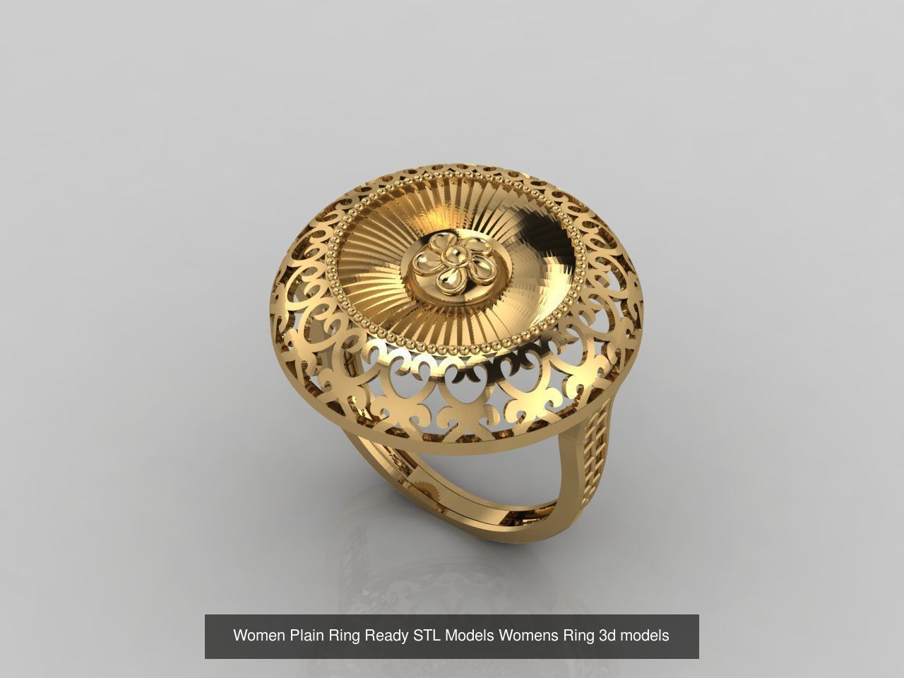 74 Files - Women Ring Womens Rings Plain Models STL 3D Model Collection ...