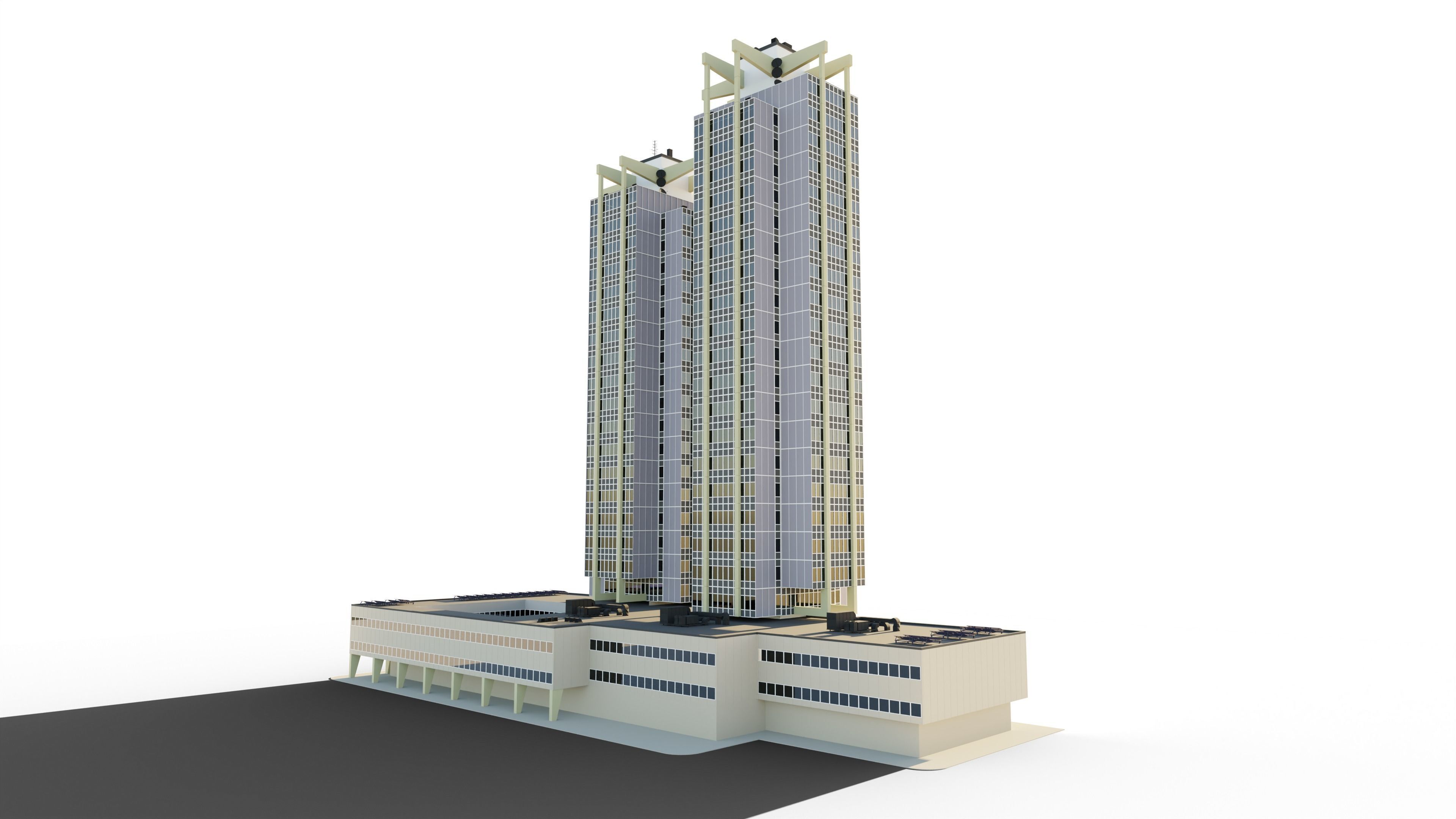 3D model Eastern European Building 004 VR / AR / low-poly | CGTrader