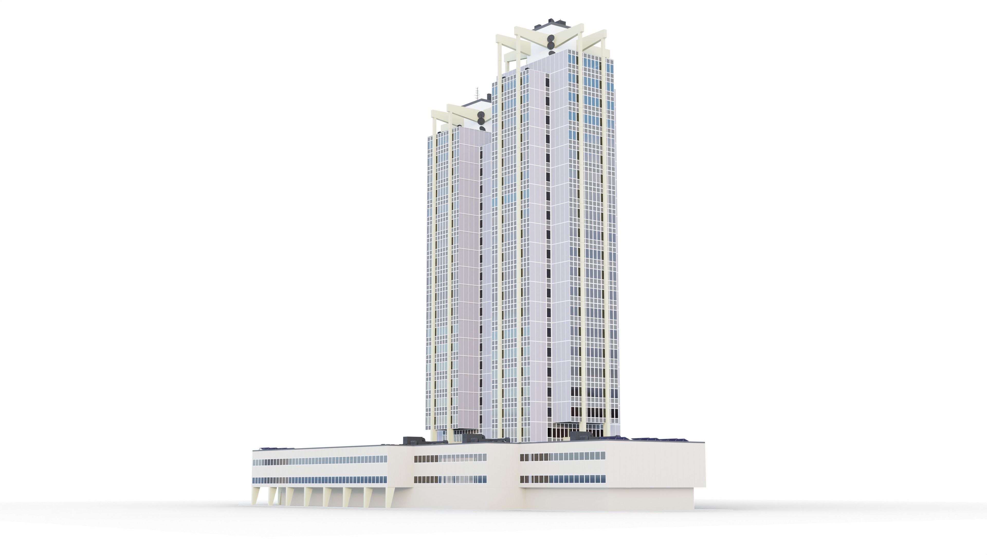 3D model Eastern European Building 004 VR / AR / low-poly | CGTrader