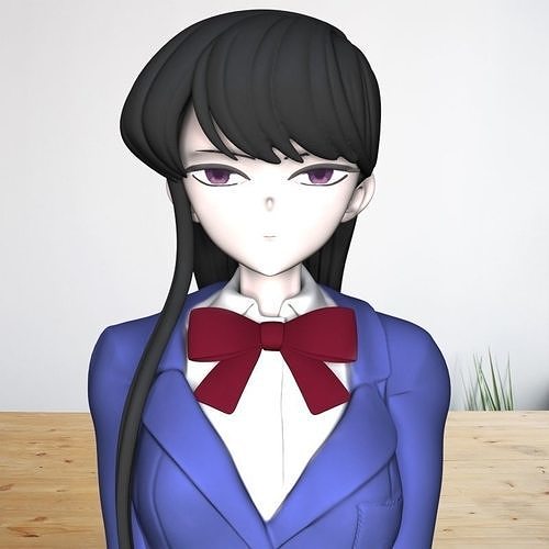 KOMI SAN WA KOMYUSHOU DESU 3D model 3D printable | CGTrader