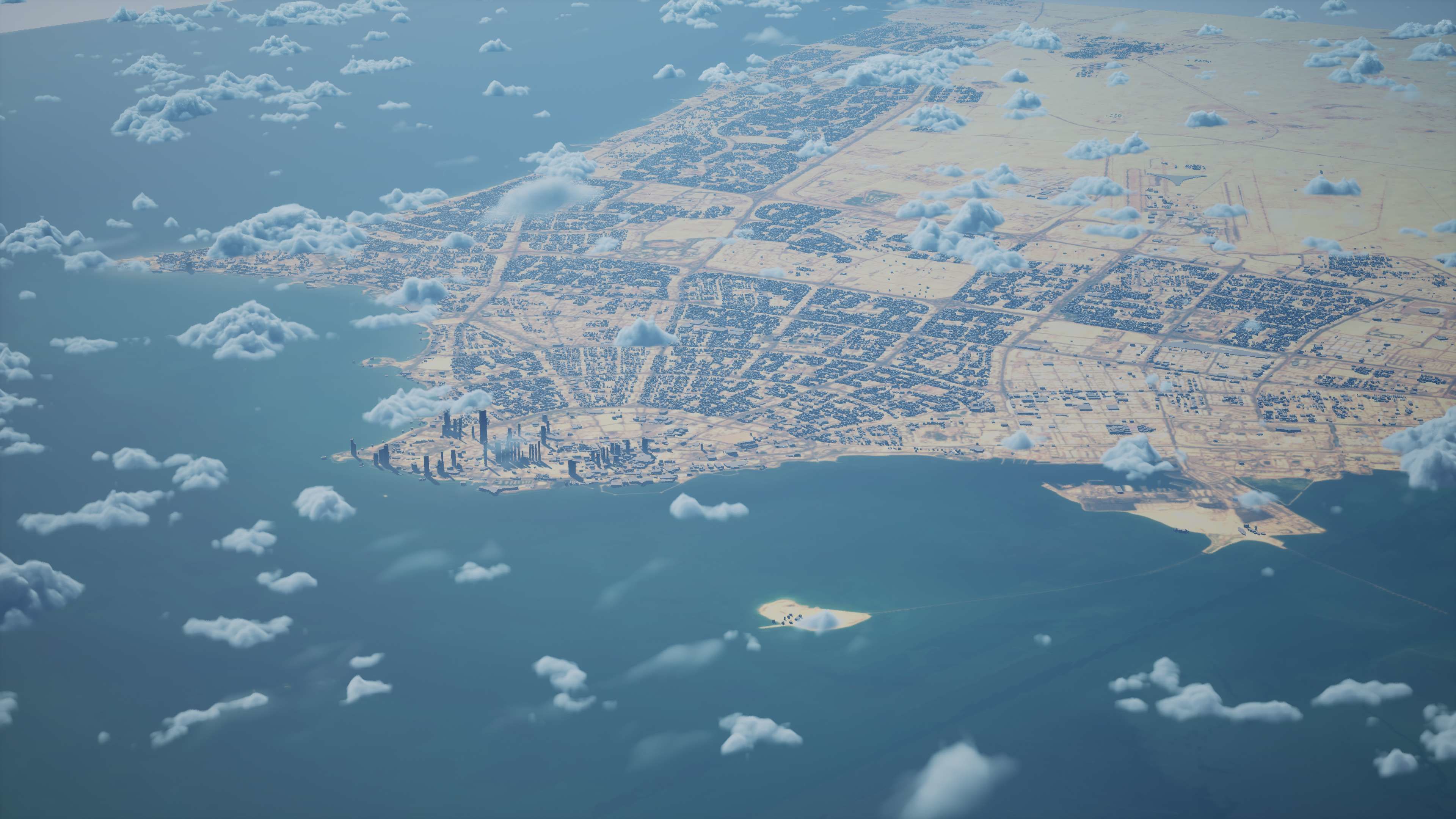 Kuwait City Kuwait City Landscape 3D Model 3D model | CGTrader