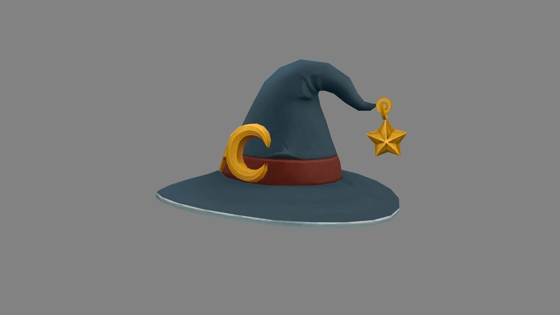 3D model Cartoon wizard hat VR / AR / low-poly | CGTrader